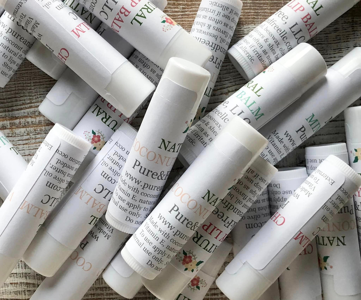 Lip Balm Variety Pack (5 flavors) – Pure&Free, LLC